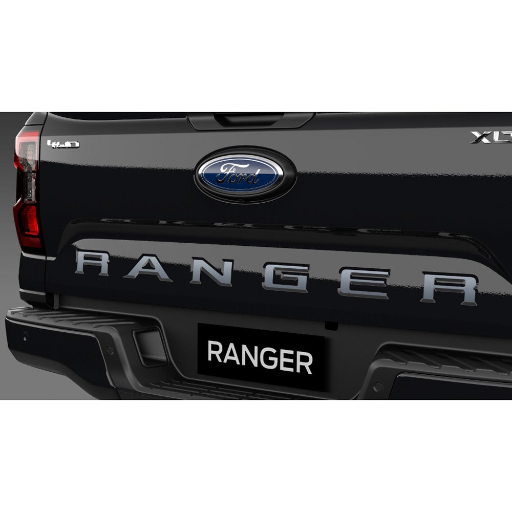 Ford Next-Gen Ranger Tailgate Silver Lettering | THE MANCAVE GARAGE