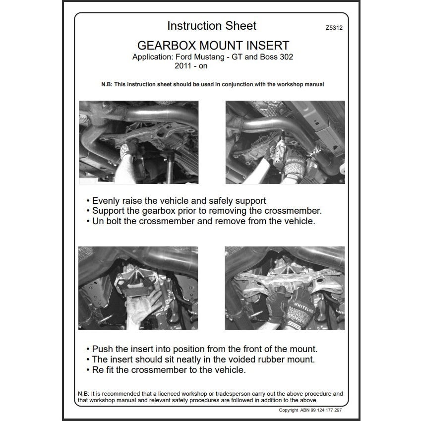 Mustang MT82 Gearbox Mount Insert 2015-2024 | THE MANCAVE GARAGE