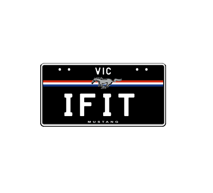 Mustang Number Plate Bracket 2024-2025 US Size | THE MANCAVE GARAGE