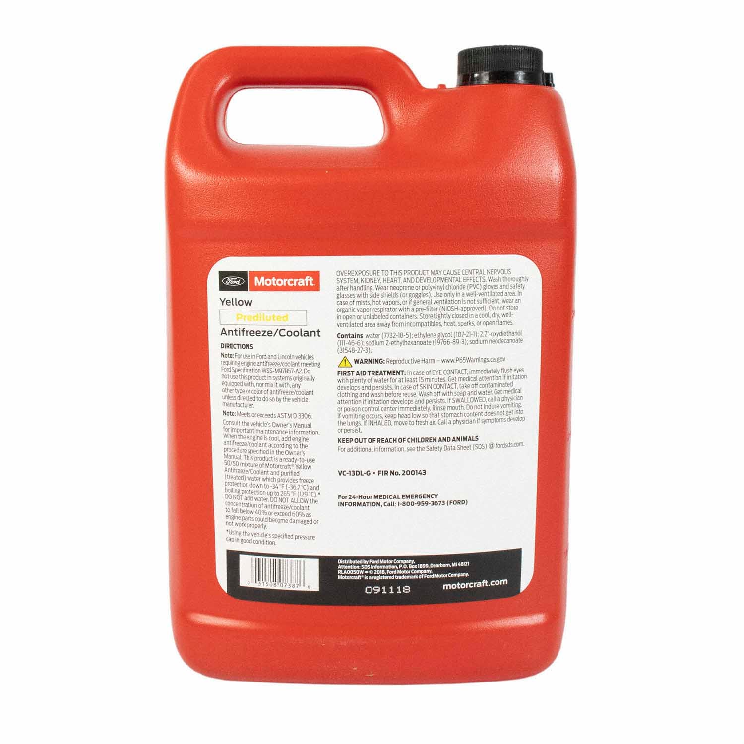 Motorcraft Yellow Prediluted Antifreeze/Coolant | THE MANCAVE GARAGE
