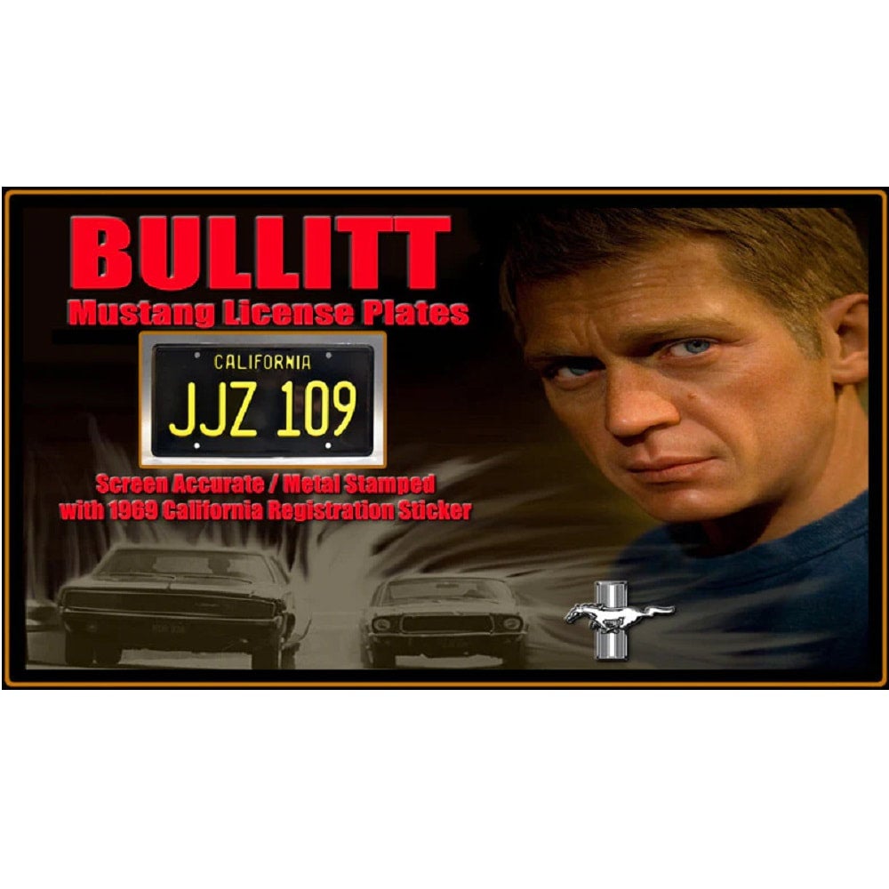 Bullitt Replica Number Plate | THE MANCAVE GARAGE