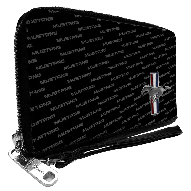 Ladies Black Mustang Wallet | THE MANCAVE GARAGE
