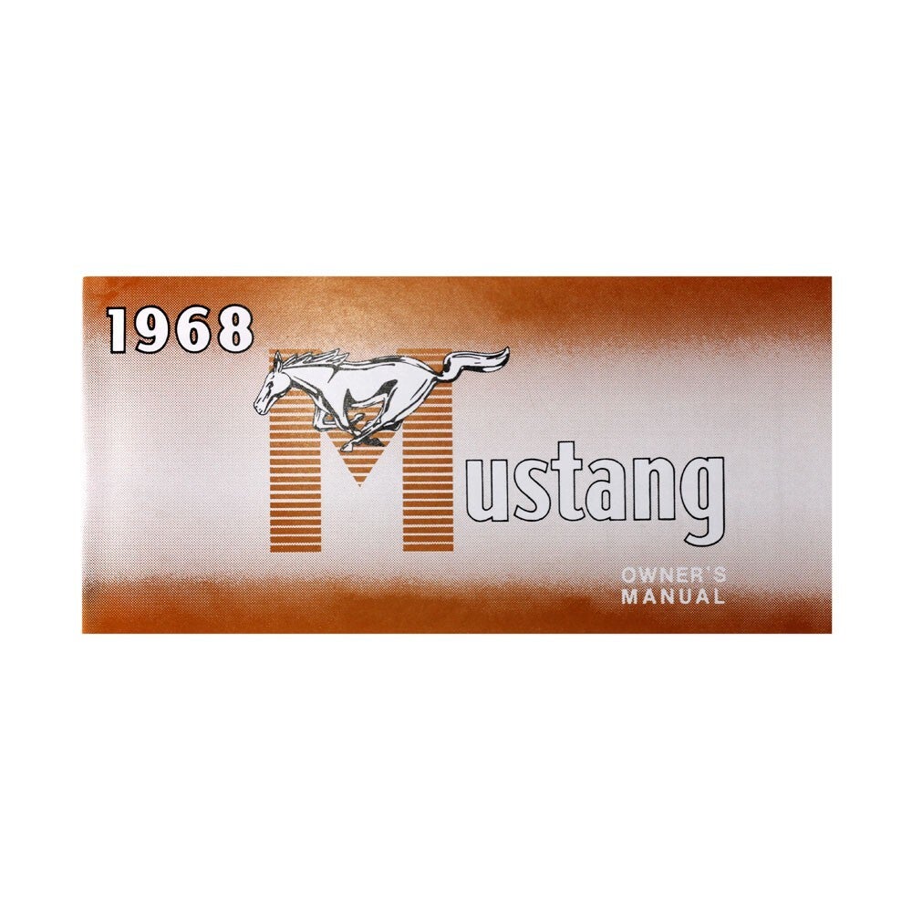 Officially Licensed Ford Mustang 1968 Owner's Manual | THE MANCAVE GARAGE