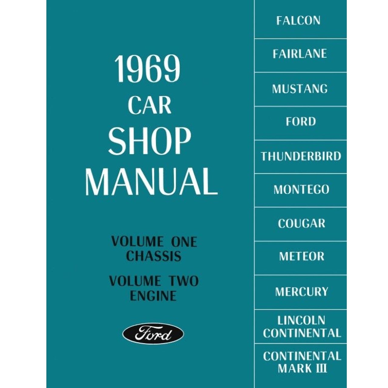 Officially Licensed Ford Mustang 1969 Workshop Manual | THE MANCAVE GARAGE